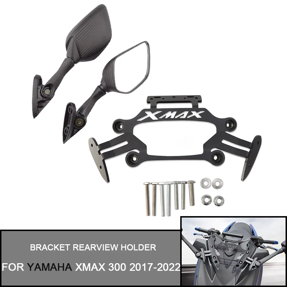 Motorcycle-RearView-Mirrors-For-Yamaha-XMAX-300-2017-2022-2021-Rearview ...