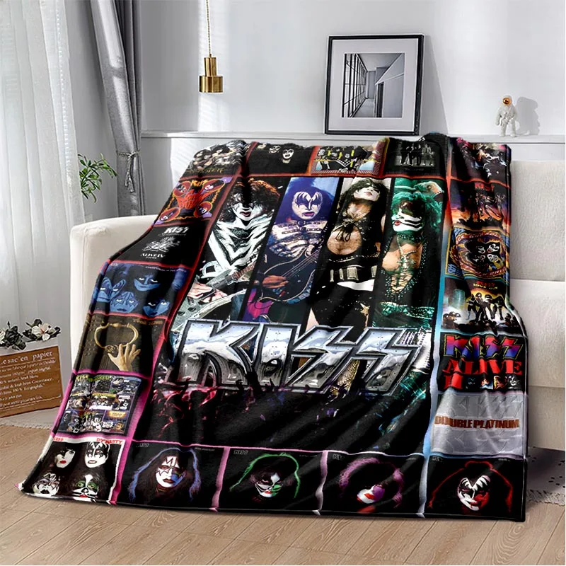 KISS-Band-Rock-Band-3d-Printed-Blanket-Flannel-Blanket-Super-Soft ...