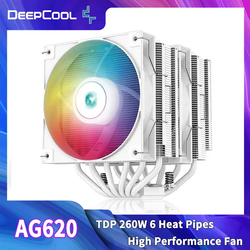 DeepCool-Double-Tower-CPU-Cooler-com-6-tubos-de-calor-ventilador-duplo ...