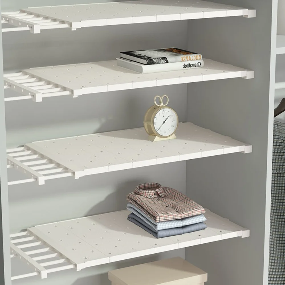 Expandable-Divider-Adjustable-Closet-Shelf-Punch-Free-Wall-Mounted-Rack ...