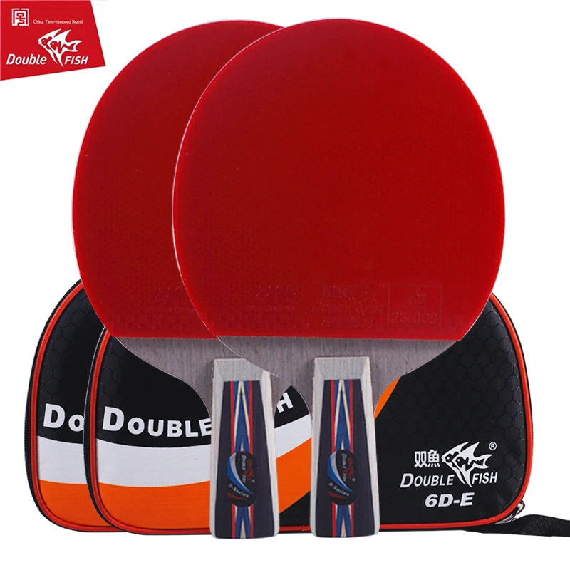 Double-Fish-Ping-Pong-Paddle-Professional-Long-Handle-Training-Table ...