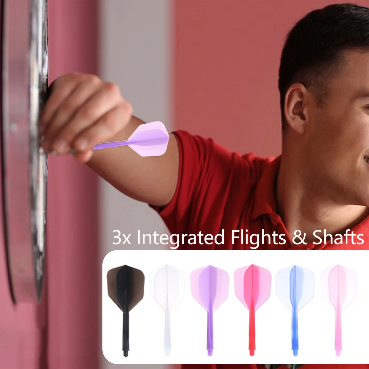 Integrated Dart Flights And Shafts 3pcs 2BA Darts Flights And Shafts ...