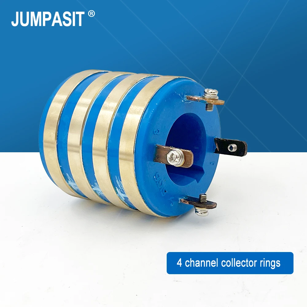 4 Circuit Collecting Carbon Brush Slip Ring 8mm Rotating Electrical ...