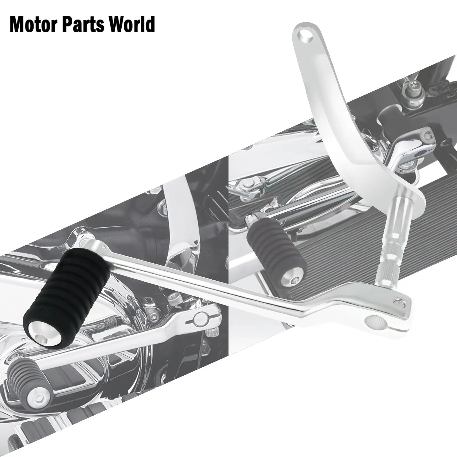 Motorcycle Heel Toe Shift Lever Pedal Shifter Foot Pegs Chrome For ...