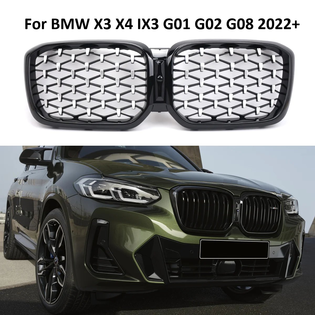 Diamante-meteoro-estilo-carro-dianteiro-p-ra-choques-rim-Grill-grade ...