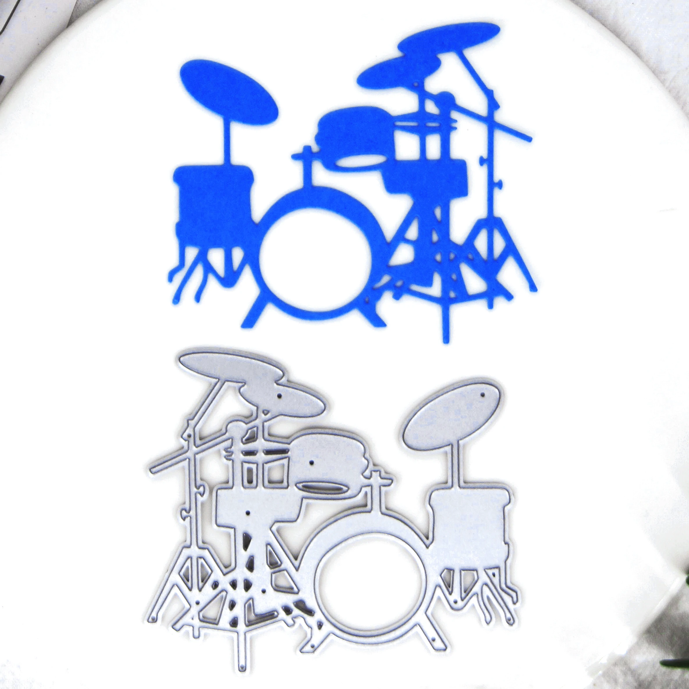 Metal-Cutting-Dies-Musical-Instrument-Drums-Decoration-Scrapbook-Paper ...