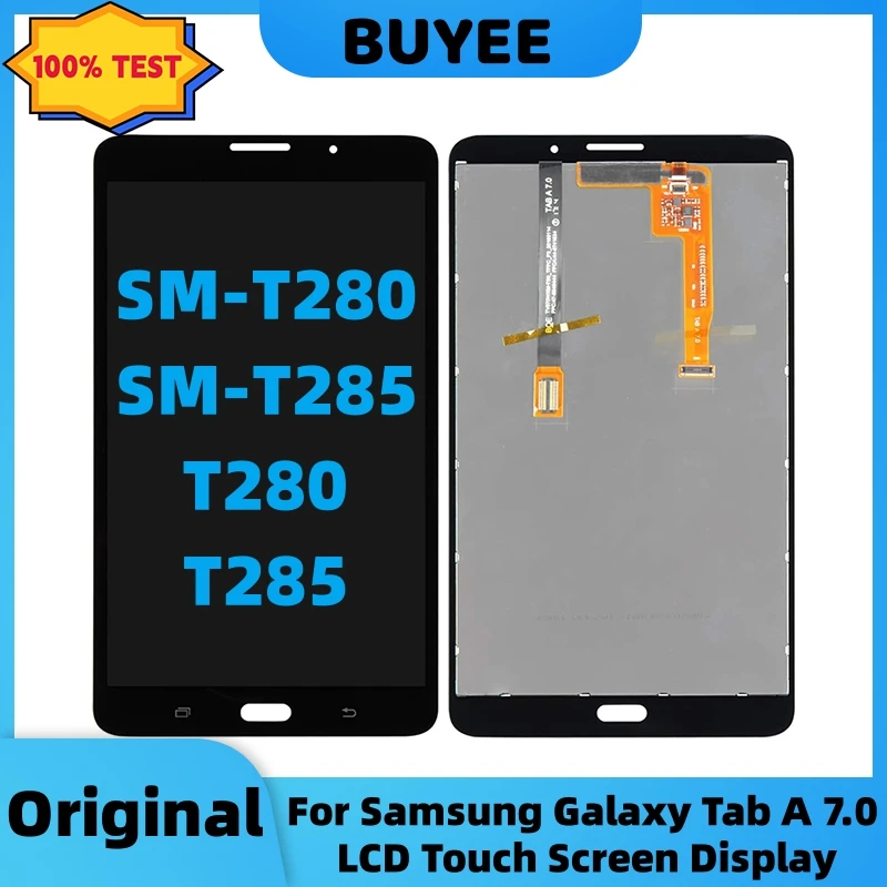 LCD Touch Screen Digitizer para Samsung Galaxy Tablet, Montagem de Display, Tab A 7.0, SM-T280 ...