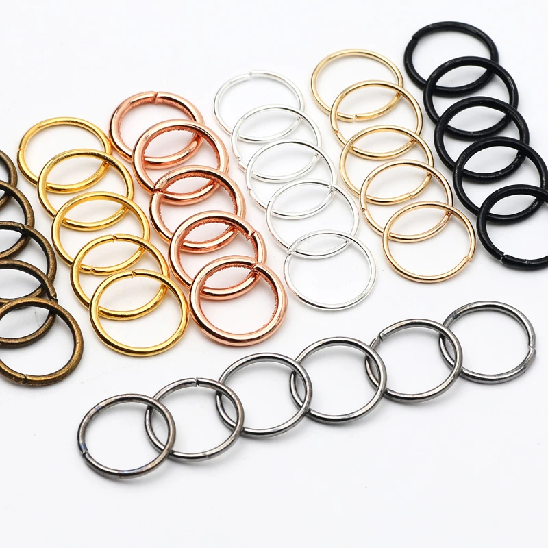 Jewelry Making Supplies Assorted Size Metal Open Jump Rings / Split ...