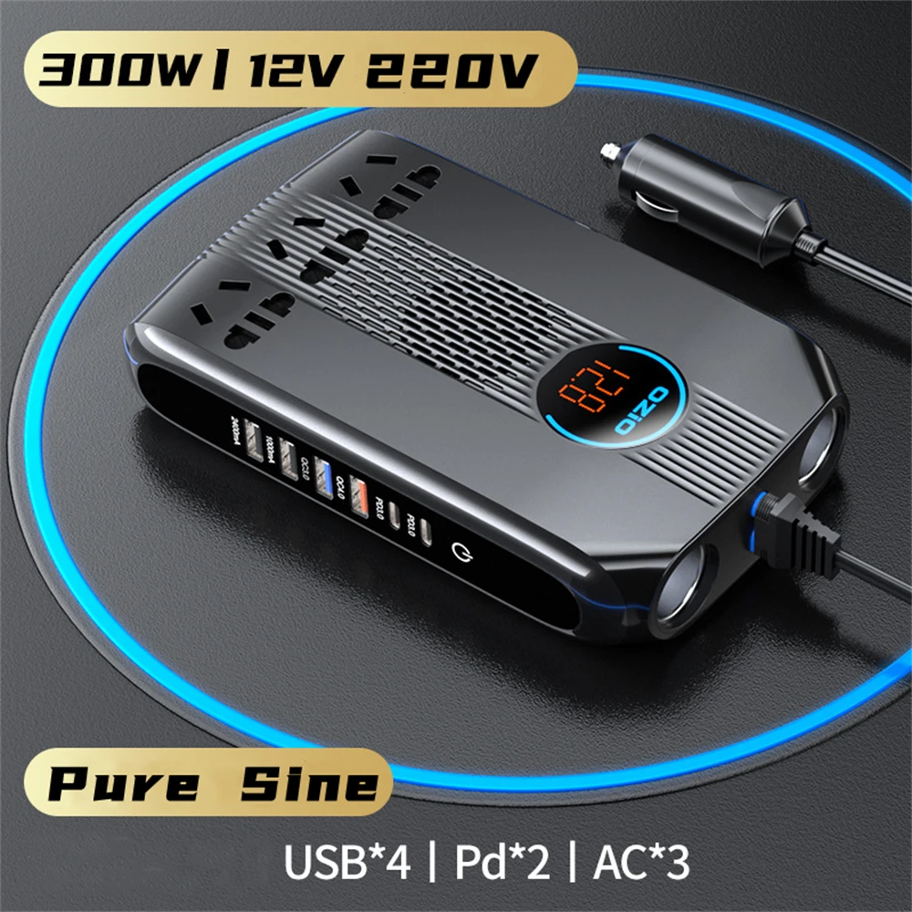 New-Pure-Sine-Inverter-12v-220v-300W-Universal-Pure-Sin-Wave-Charger ...