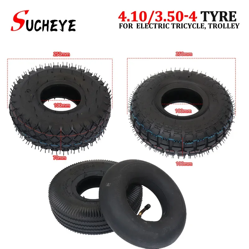 4.10/3.50-4 Heavy Duty Inner Tube Outer Tyre For Goped Scooter 4 Inch ...