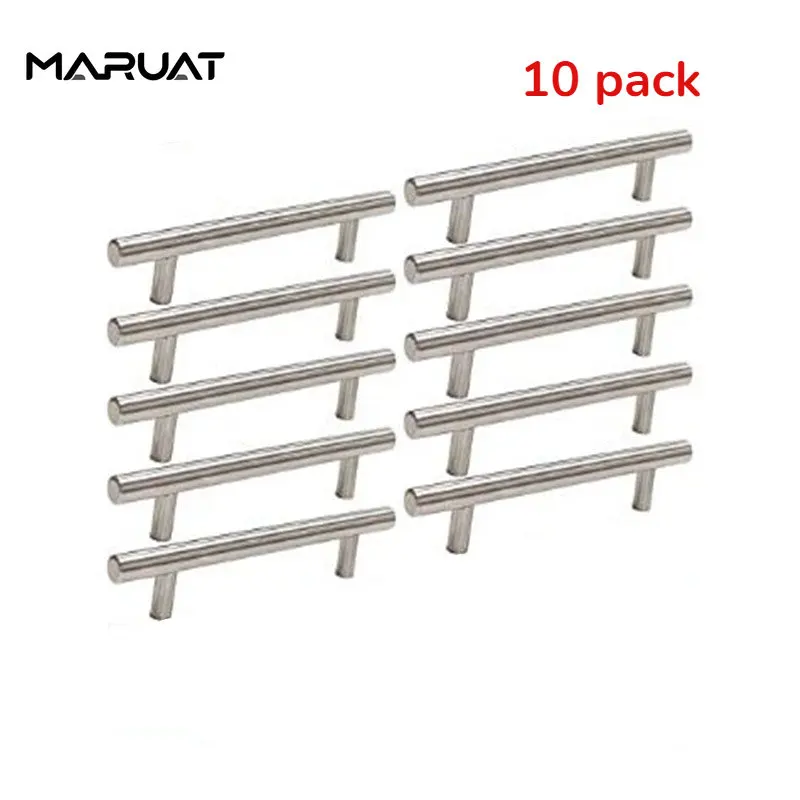 10 Pack Stainless Steel Cabinet Handle 3 inch Kitchen Pulls Hardware ...