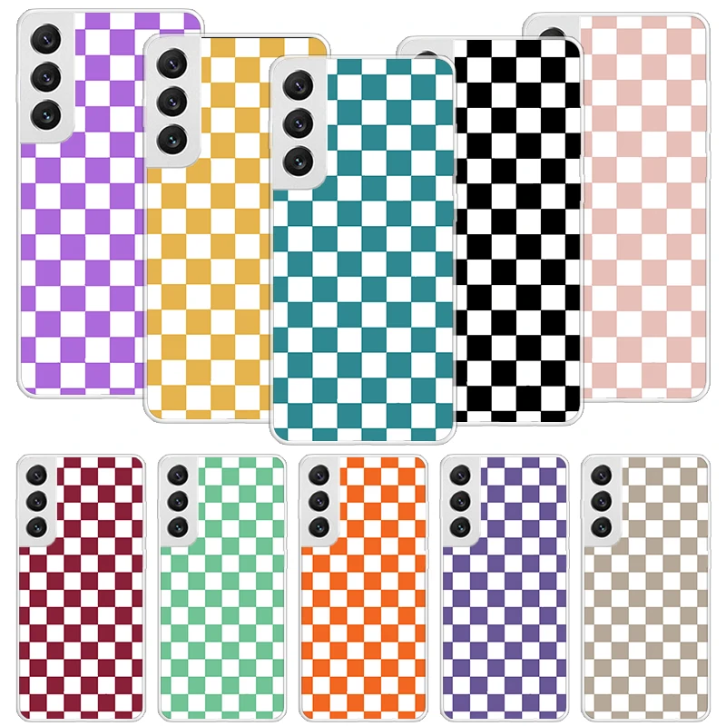 Retro-Classic-Chess-Board-Grid-Phone-Case-For-Samsung-Galaxy-S24-S23 ...