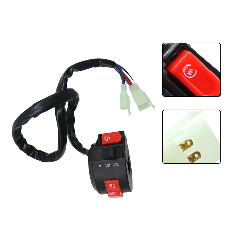 22MM Motorcycle Switch Handlebar Electric Fog Light Start Steering ...