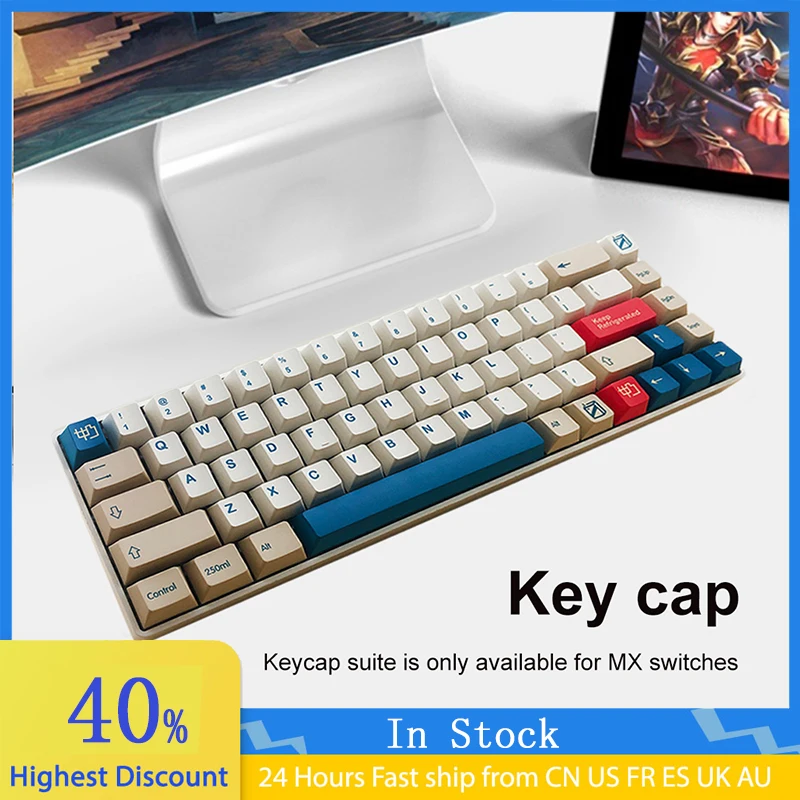 134-Keys-GMK-Soy-Milk-Keycaps-PBT-Dye-Sublimation-Cherry-Profile-Keycap ...