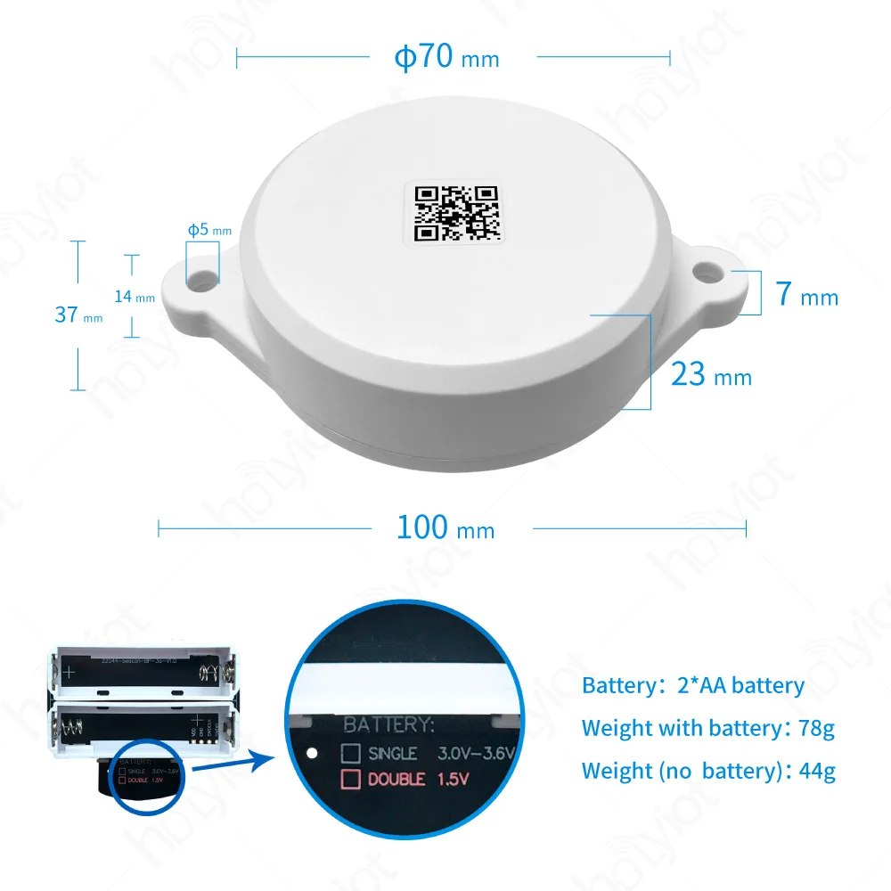 Holyiot BLE Beacon Tag nRF52810 Bluetooth 5.0 Low Power Consumption ...