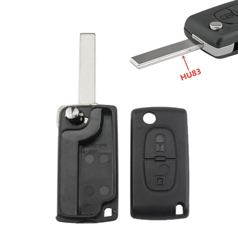Hindley-2-Button-Remote-Key-Fob-Shell-Case-Fits-For-Peugeot-2008-3008 ...