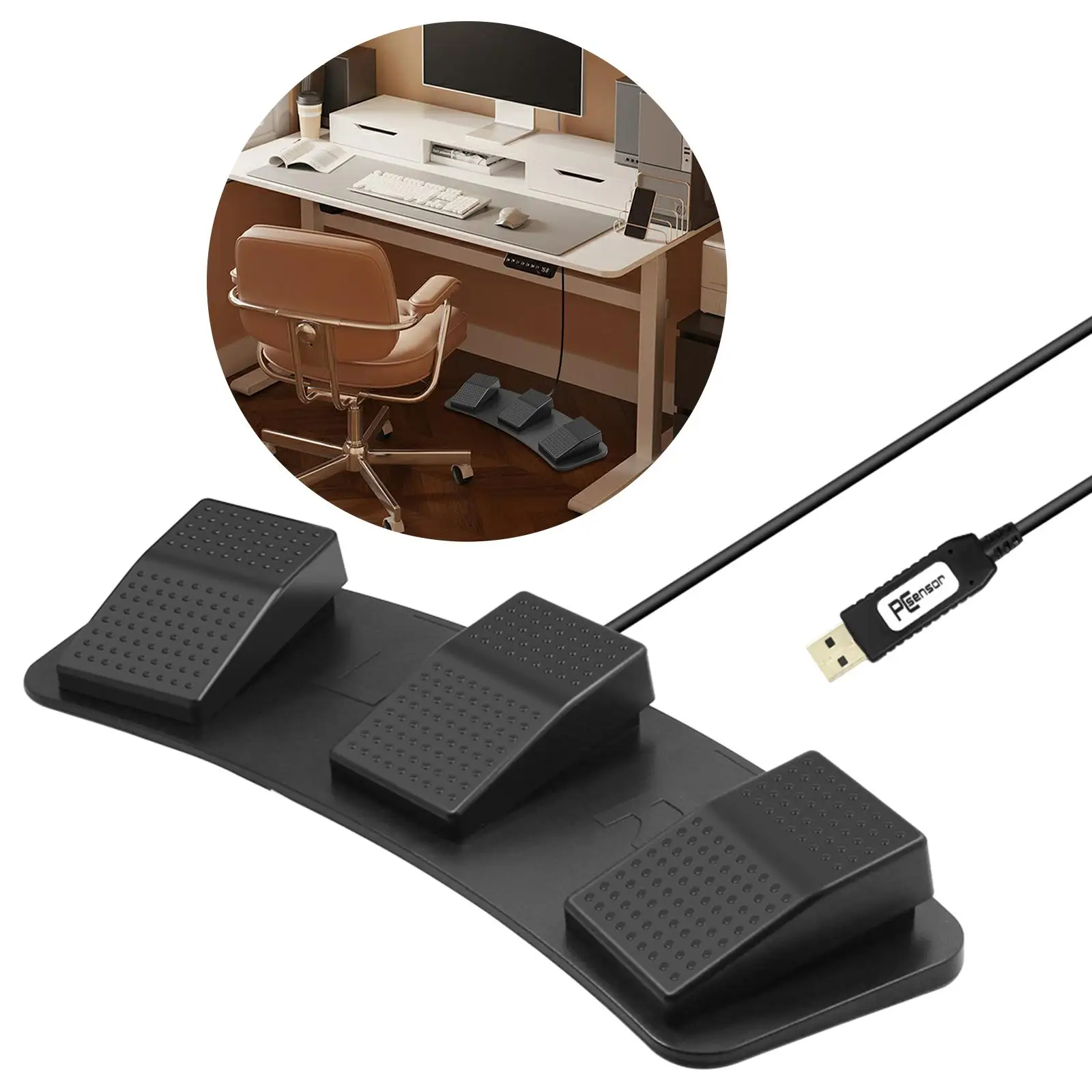 Transcription Foot Pedal Foot Pedal Wireless Programmable Keyboard Foot ...