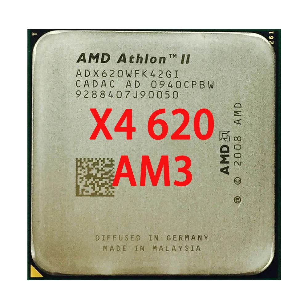 Amd athlon ii x4 620 2.6 ghz quad core processador cpu adx620wfk42gi ...