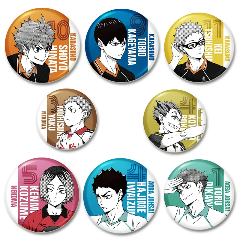 Anime Haikyuu!! Pins Cartoon Figures Kenma Kozume Badge Volleyball Boys ...