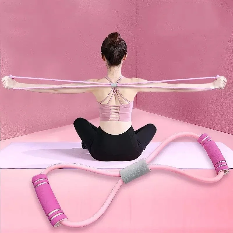 Resistance-Bands-with-Foam-Sport-At-Home-Yoga-Fitness-Accessories ...