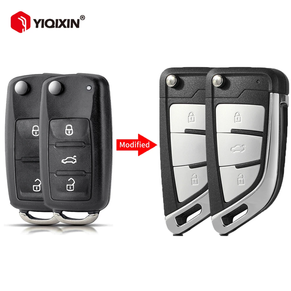 Modified-Remote-Car-Key-Shell-For-VW-Volkswagen-Caddy-Golf-Tiguan ...