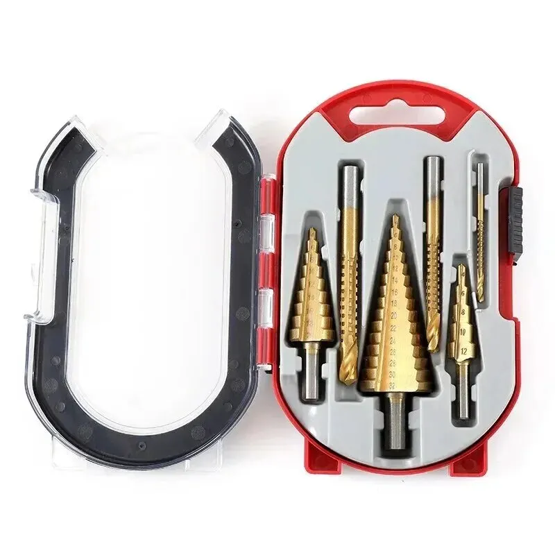 6 Piece Set Titanium Coated Pagoda Drill Sawtooth Drill Woodworking ...
