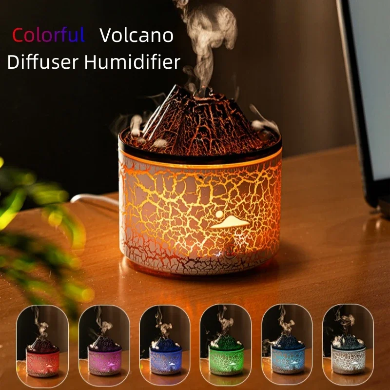 Colorful-Volcano-Air-Humidifiers-Home-and-Decoration-USB-Plug-Fragrance ...
