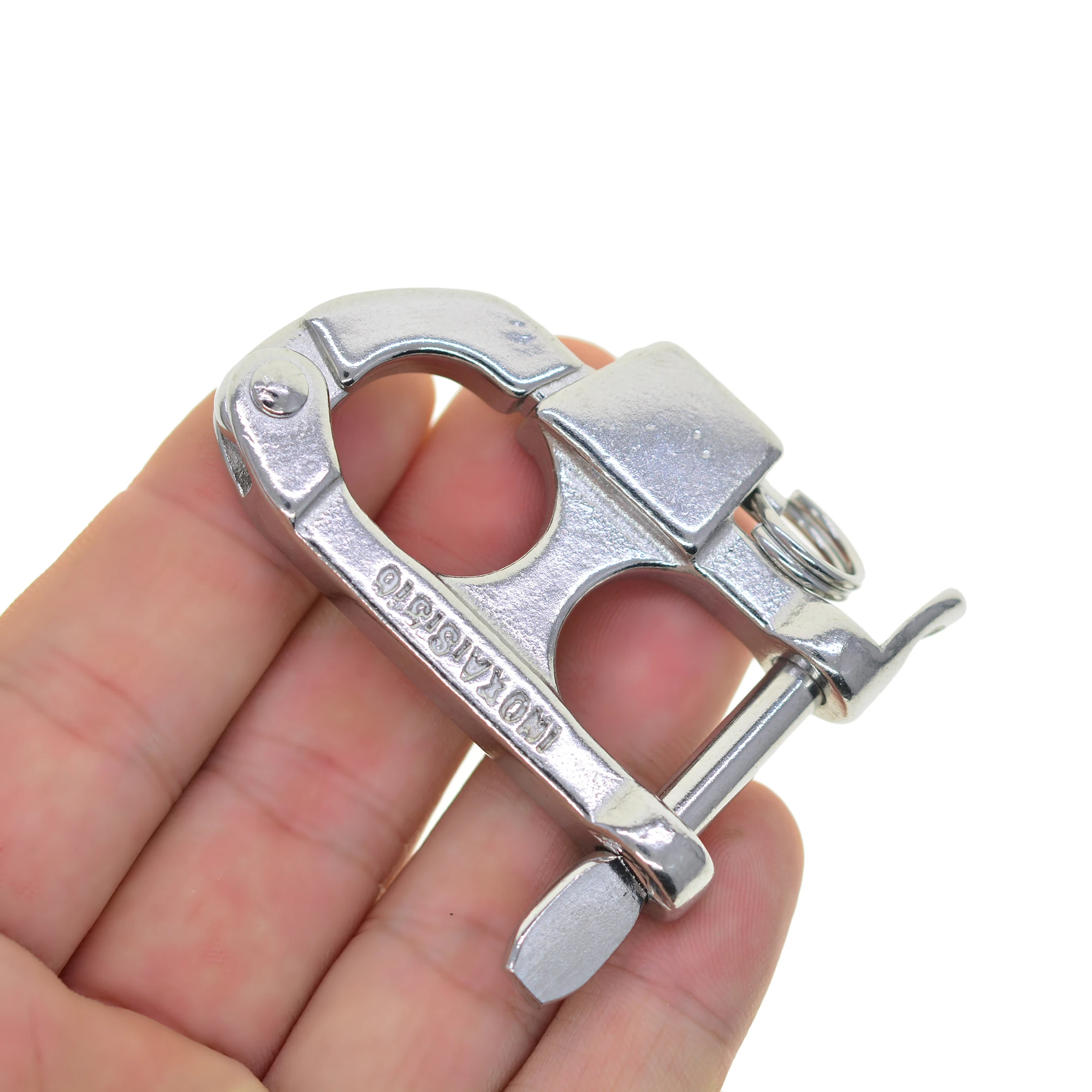 double-gate-super-strong-304-Stainless-steel-screw-lock-pull-locking-Shackle-Joint-Connector ...