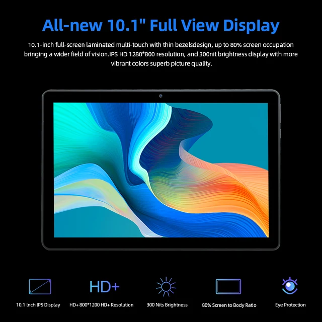 CWOWDEFU 2023 10 inch Tablet 6GB RAM 128GB tablettes Android 12 Octa ...
