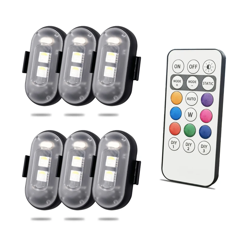 Waterproof Wireless LED Lights USB Charging Wireless LED Flashing ...