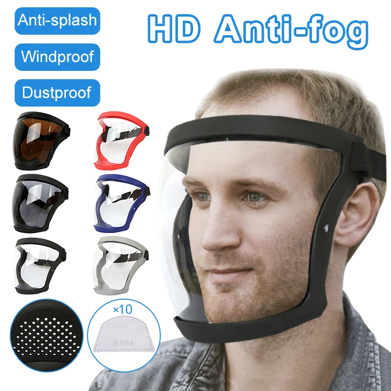 Oil-splash-Proof-Mask-Full-Face-Shield-Transparent-Safety-Mask ...