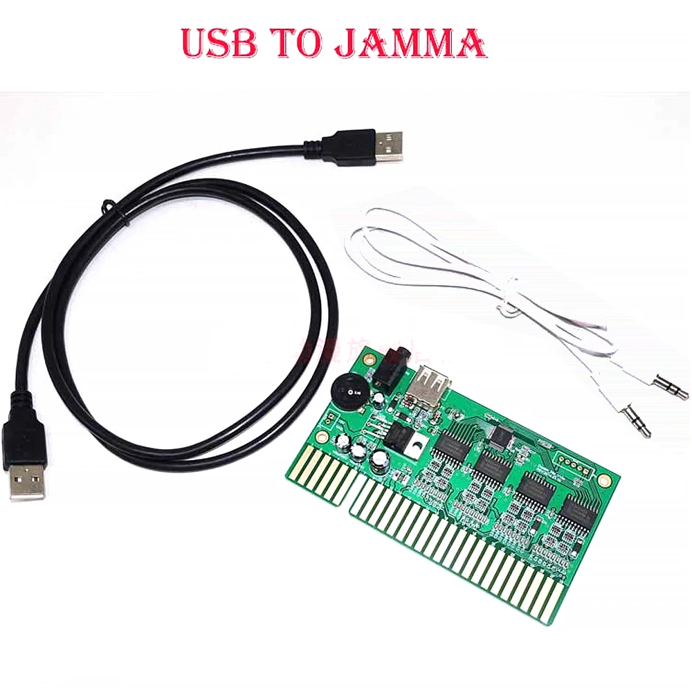 MAME-Game-Controller-PC-To-Jamma-Converter-PCB-With-USB-Audio-Cable-For ...