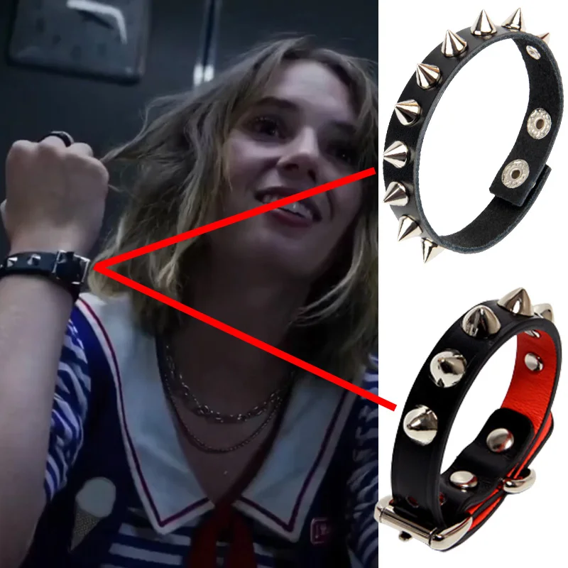 Stranger Things Bracelet Robin Buckley Pulseras Mujer Cosplay Leather ...