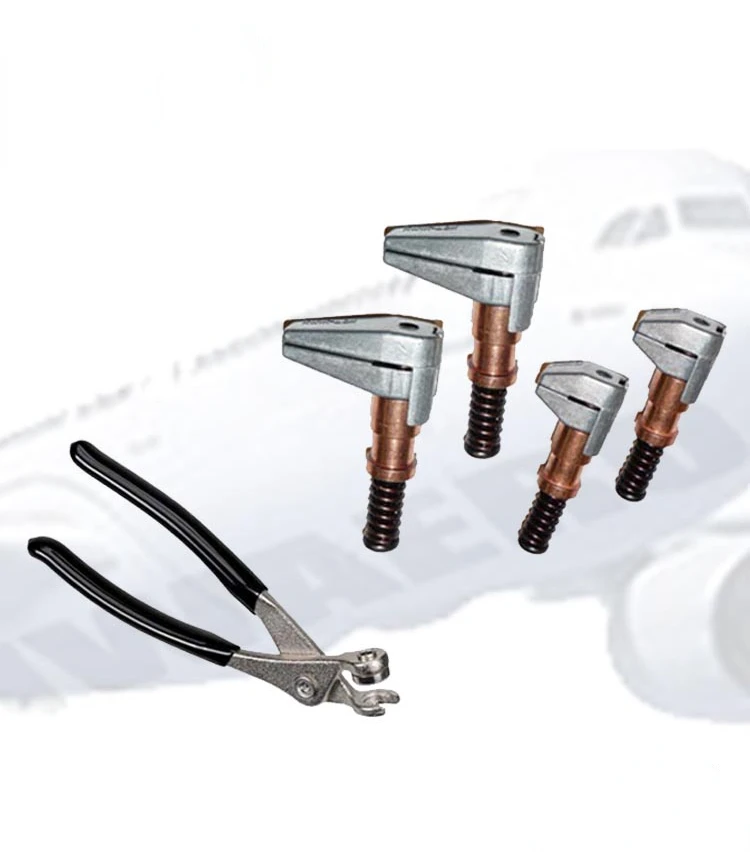 Spring-fixed-temporary-locking-through-clip-aircraft-skin-sheet-metal ...