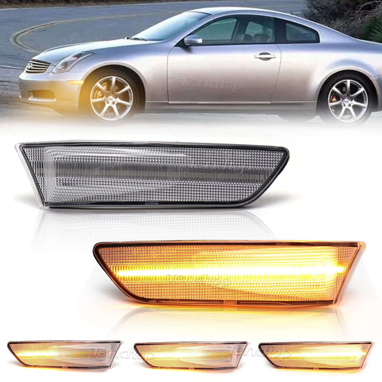 2pcs-Dynamic-Repeater-Indicator-Side-Marker-Turn-Signal-Light-Infiniti ...