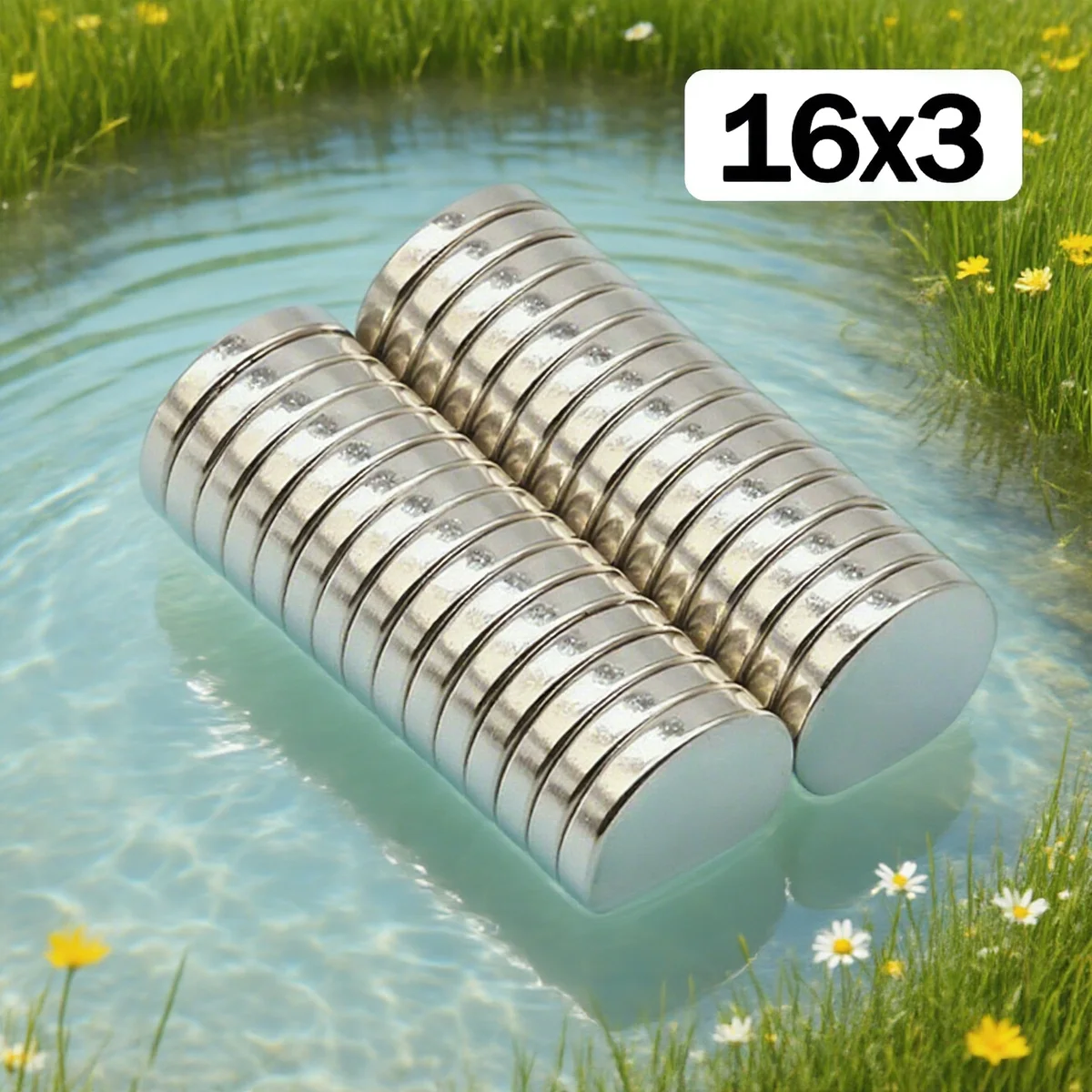 16X3MM Powerful Neodymium Magnet Round Super Strong Magnets N35 NdfeB ...