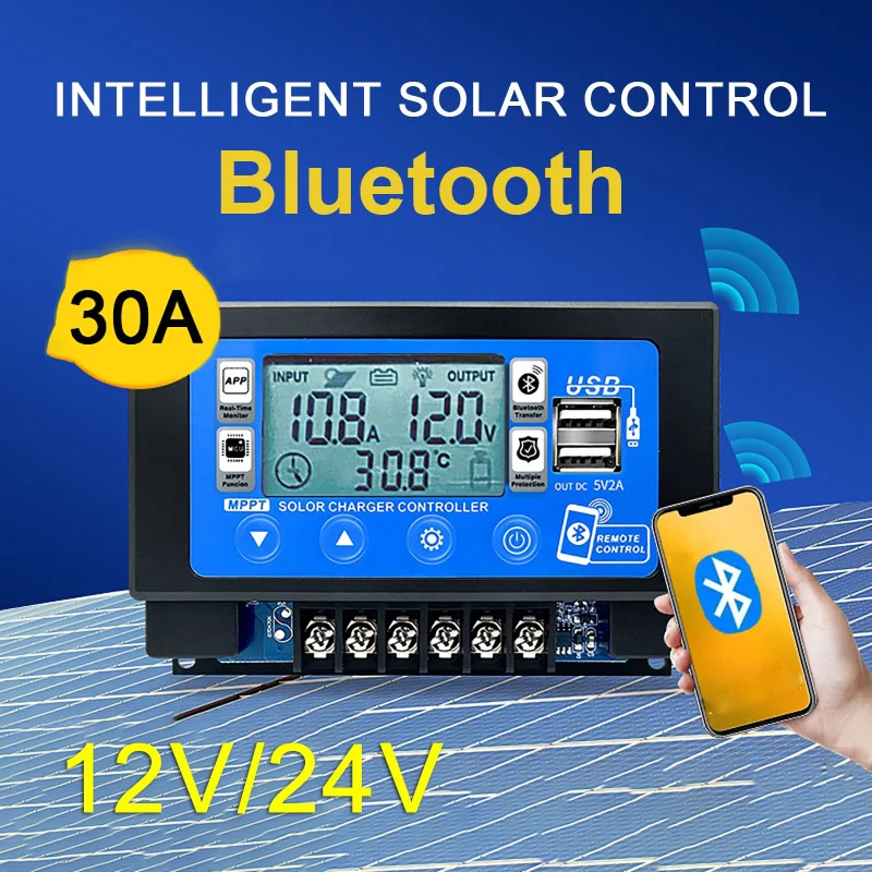 12V24V-30A-Bluetooth-Solar-Charge-Controller-Embedded-Snap-on-Energy ...