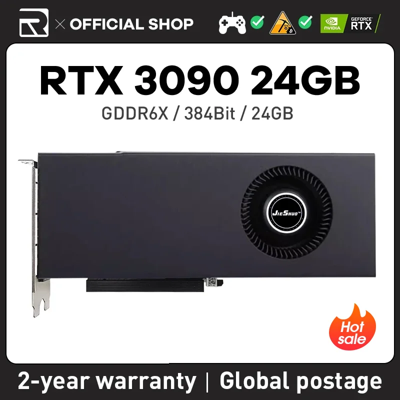 JIESHUO-NVIDIA-RTX-3090-24-GBVideo-card-384bit-GDDR6X-GUP-rtx3090-24g ...