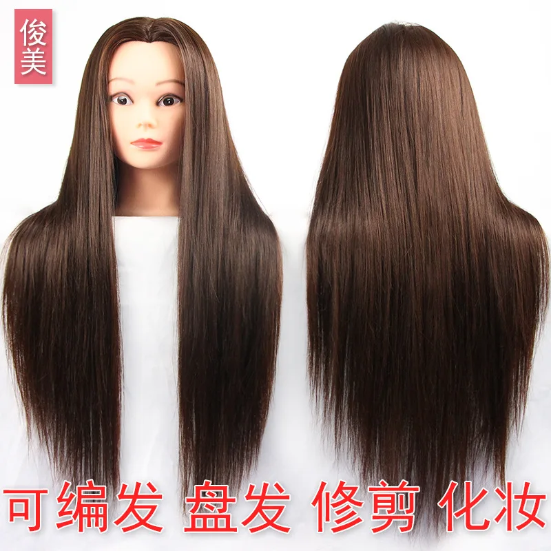 Hairstylist Trainer Head Practice Head Braided Hair Coiffure Makeup ...