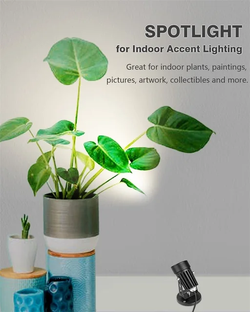 Up Lights Indoor 2 Pack Dimmable Indoor Spot Lights With Timer & Remote ...