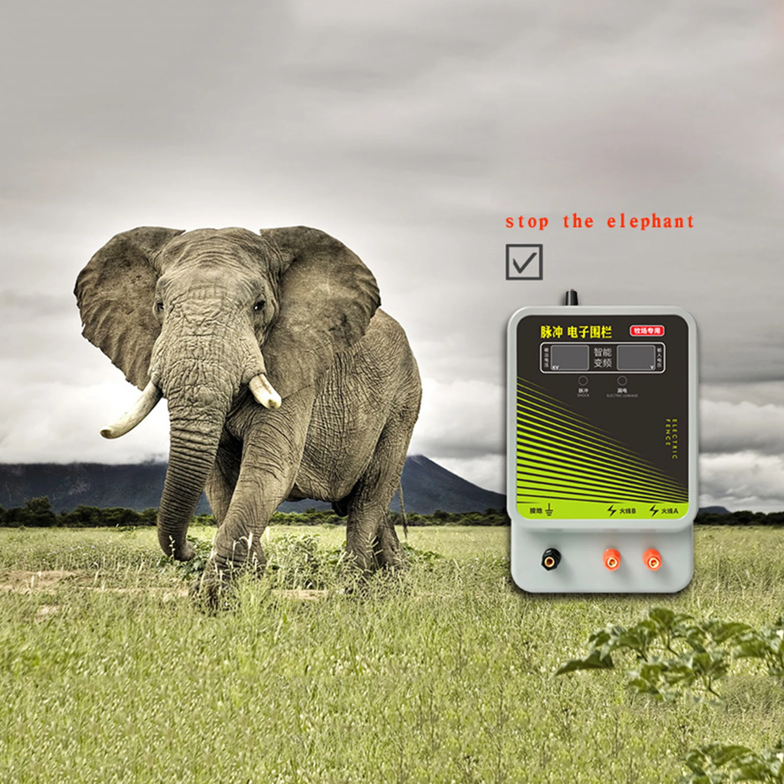 10KM-Electric-Fence-High-Voltage-Pulse-Controller-Animal-Sheep-And ...