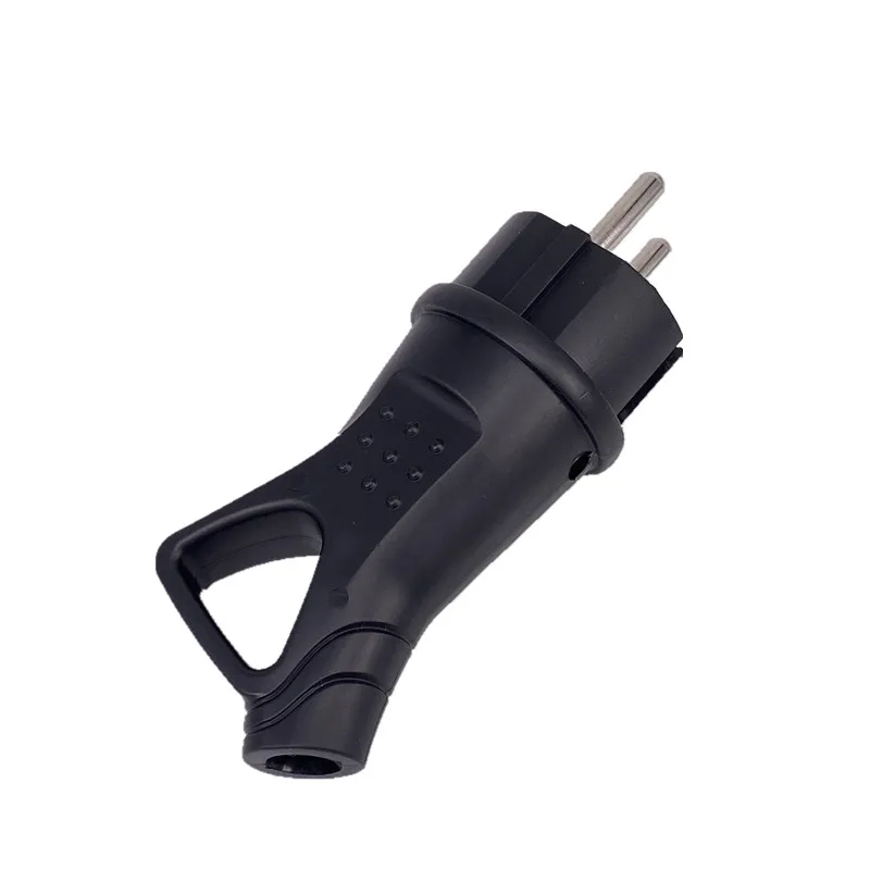 EU-16A-250V-Rubber-Plug-Electrial-Grounded-European-Connector-With-CE ...