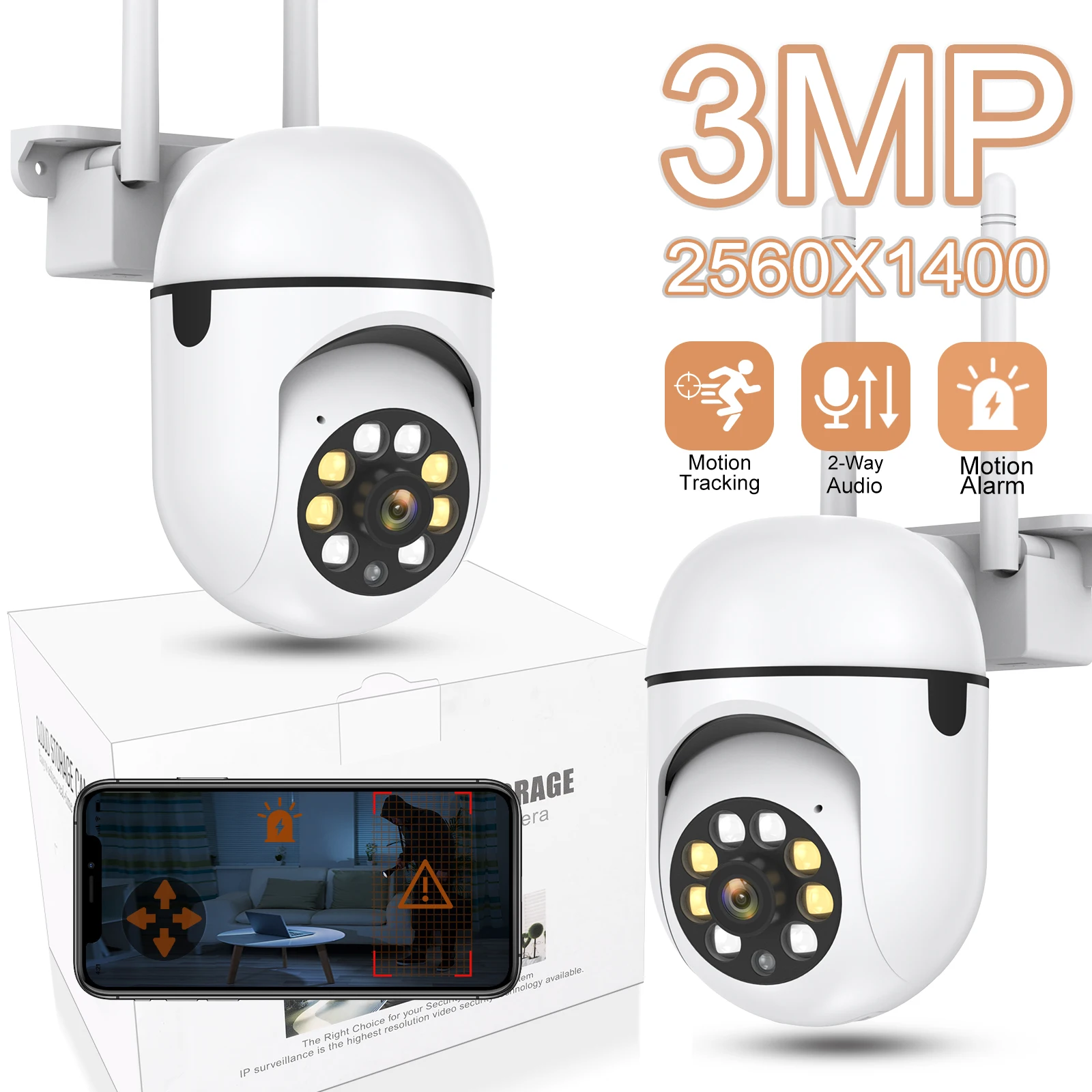 Outdoor-3MP-CCTV-IP-Wifi-Camera-Wired-Security-Surveillance-Waterproof ...