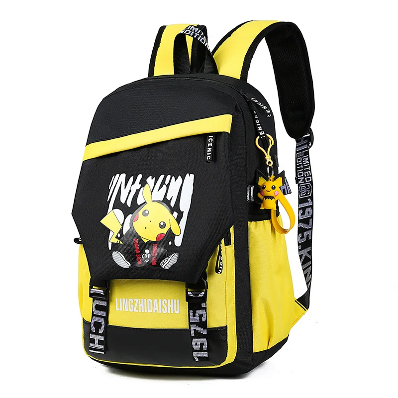 Pokemon Backpack Children School Bags for Boys Pikachu Large Capacity ...