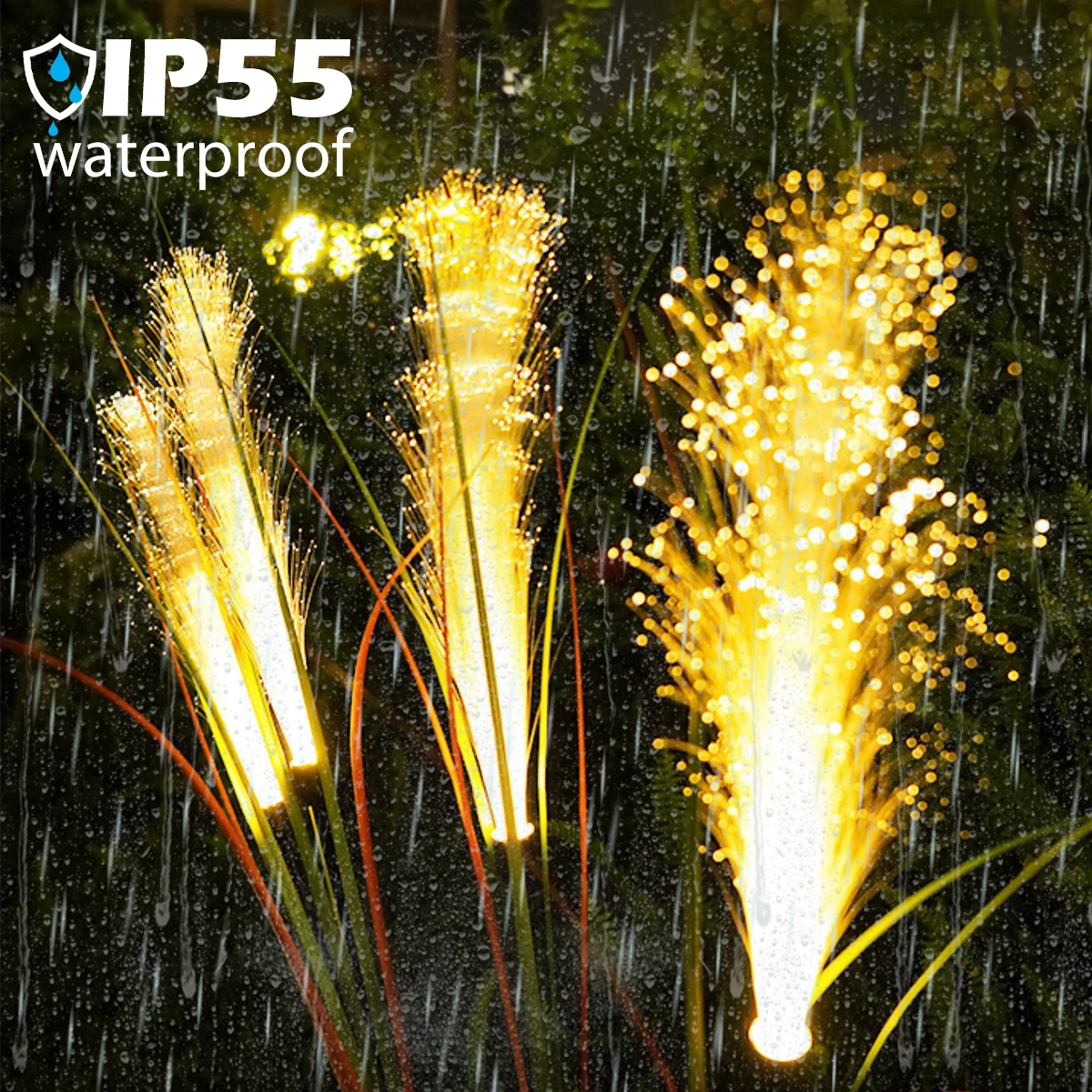 Simulation Reed Solar Led Lamps Outdoor Waterproof Garden Decor Solar ...