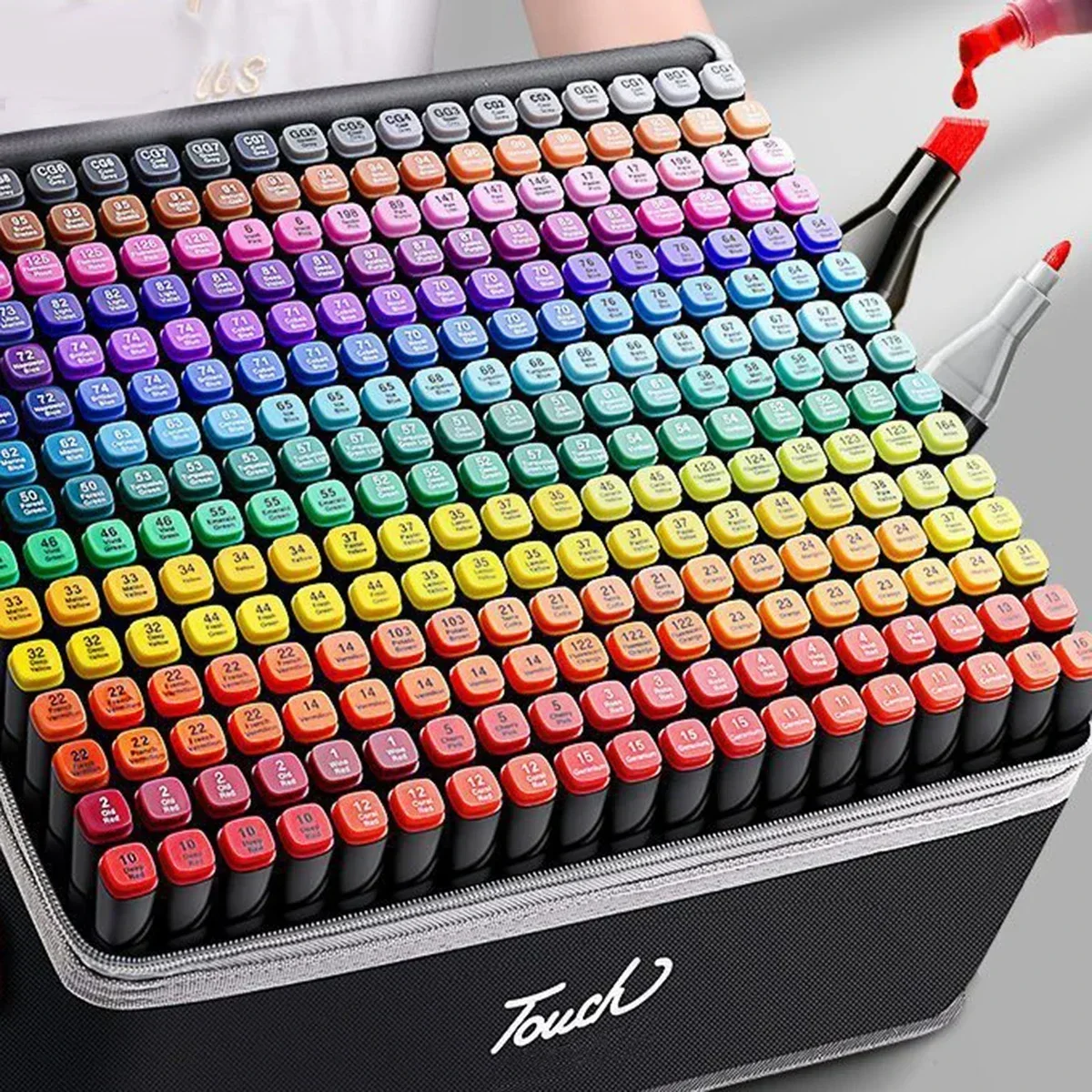 168-Color-Marker-Pen-Set-Manga-Double-Headed-Comic-Highlighter-Art ...