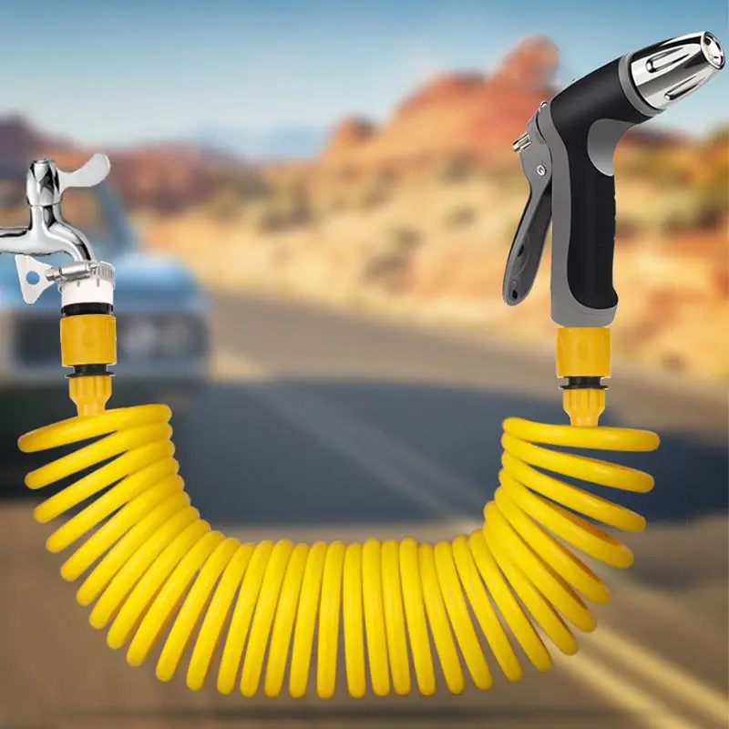 Car-Wash-High-Pressure-Washer-Water-Gun-Spring-Retractable-Water-Pipe ...