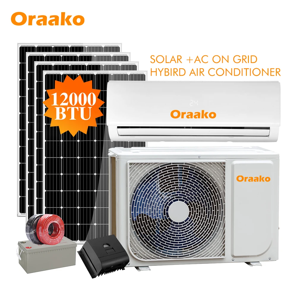 12000btu-1-5-Ton-Solar-Ac-Cooling-and-Heating-Wall-Split-Solar-Powered ...