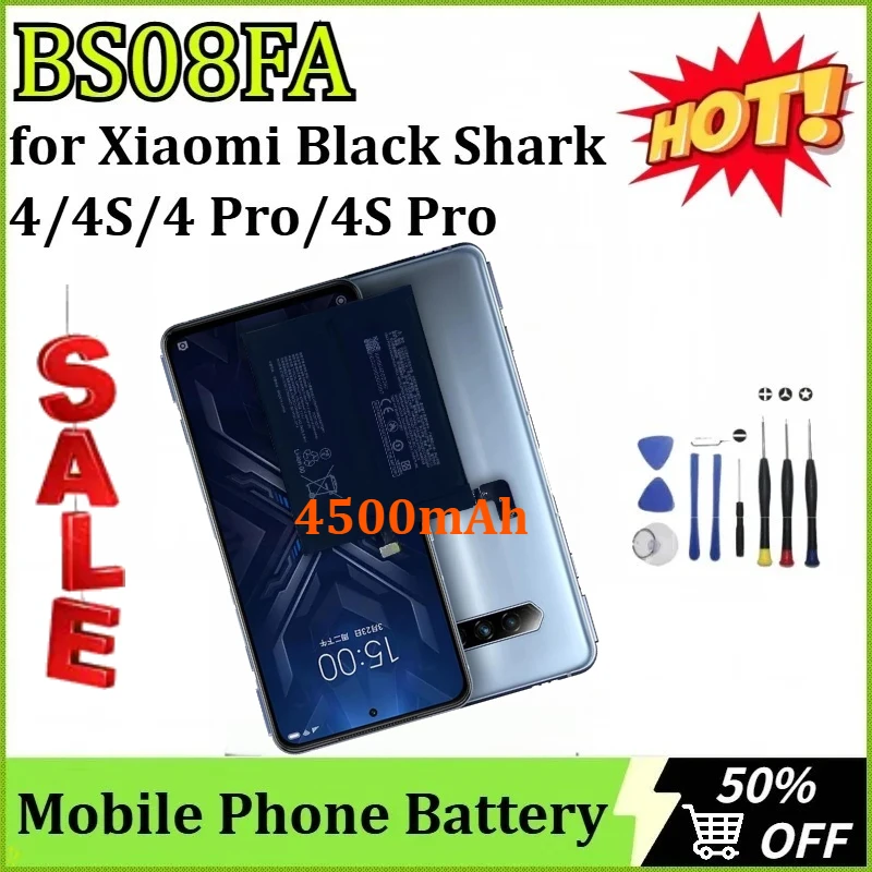 Newly upgraded BS08FA 4500mAh Mobile Phone Battery for Xiaomi Black ...