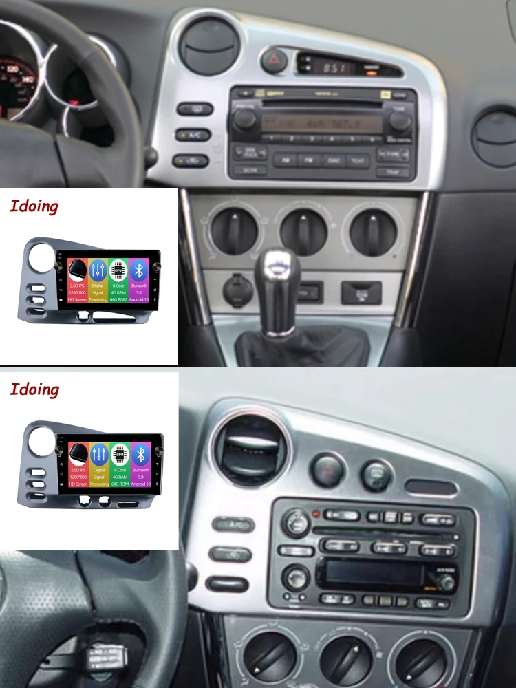Idoing Car Radio Android Video Player Navigation GPS For Toyota Matrix 2 E130 E140 For PONTIAC ...